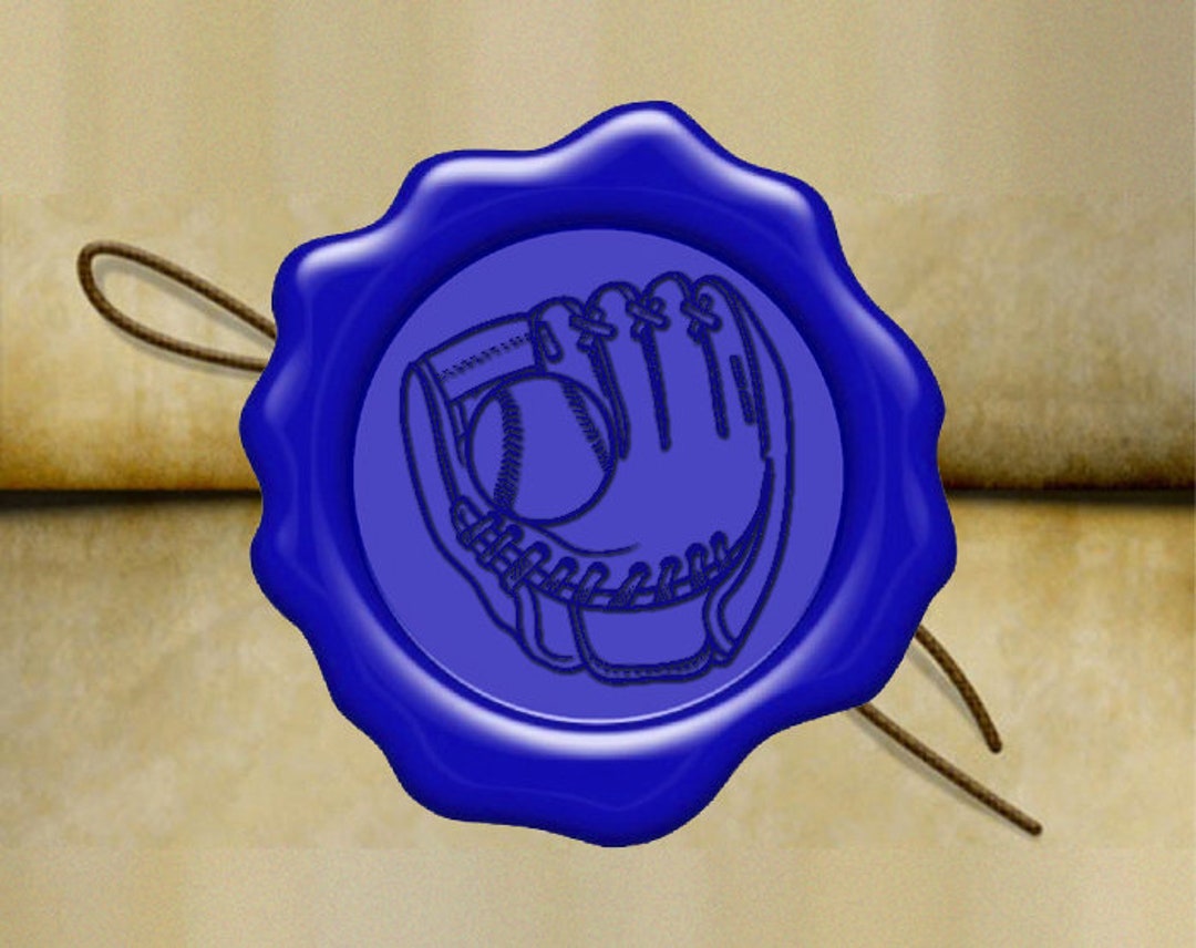 Baseball Glove Wax Seal Stamp: Sports Invitation Sealing - Etsy