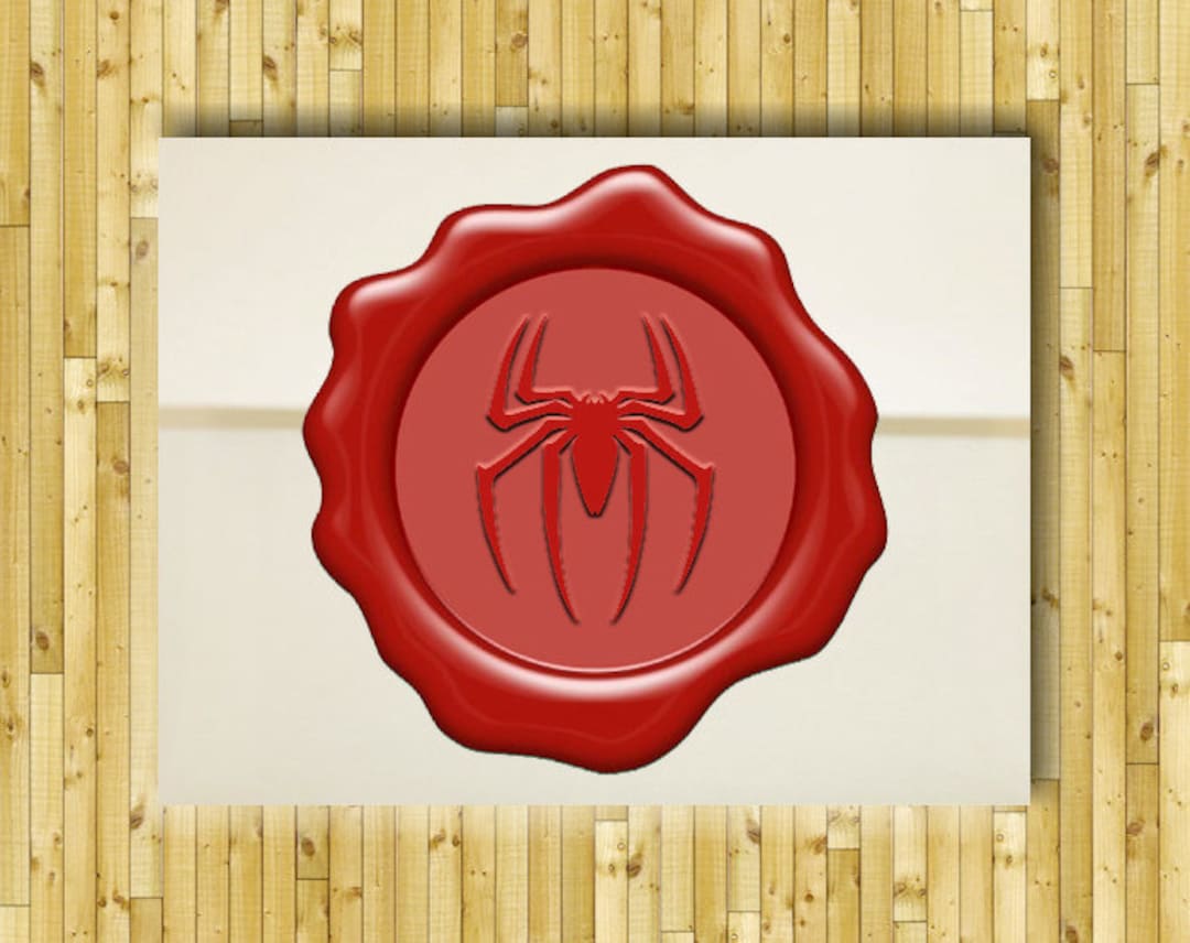SPIDERMAN INSPIRED Wax Seal Stamp / Wedding Invitation / Birthday Party ...