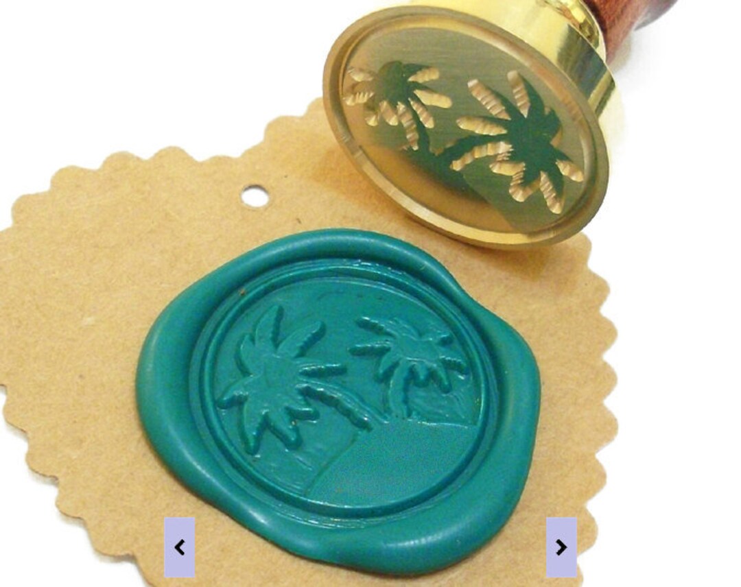 PALM TREE Wax Seal Stamp / Wedding Invitation / Birthday Party / Letter ...