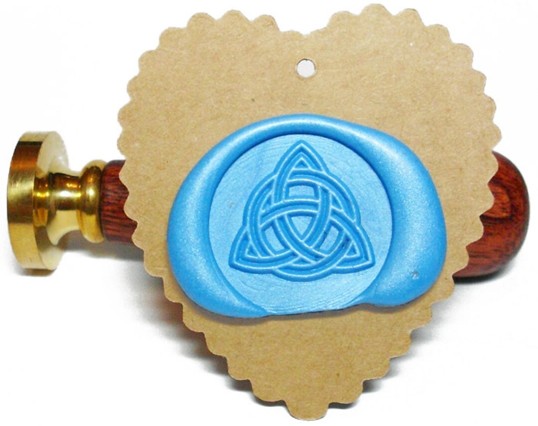 Triquetra Circle Pentagram Celtic Knot Wax Seal Stamp / Wedding ...