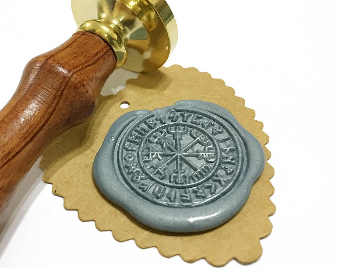 VIKING RUNE VEGVISIR Wax Seal Stamp (large Version) / Wedding ...