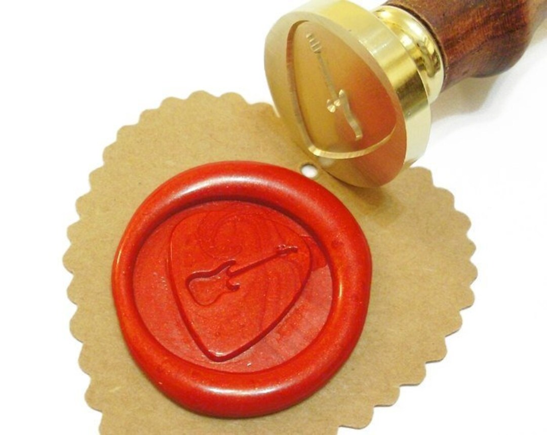 Guitar Pick Wax Seal Stamp: Wedding Invitation Envelope Sealer - Etsy
