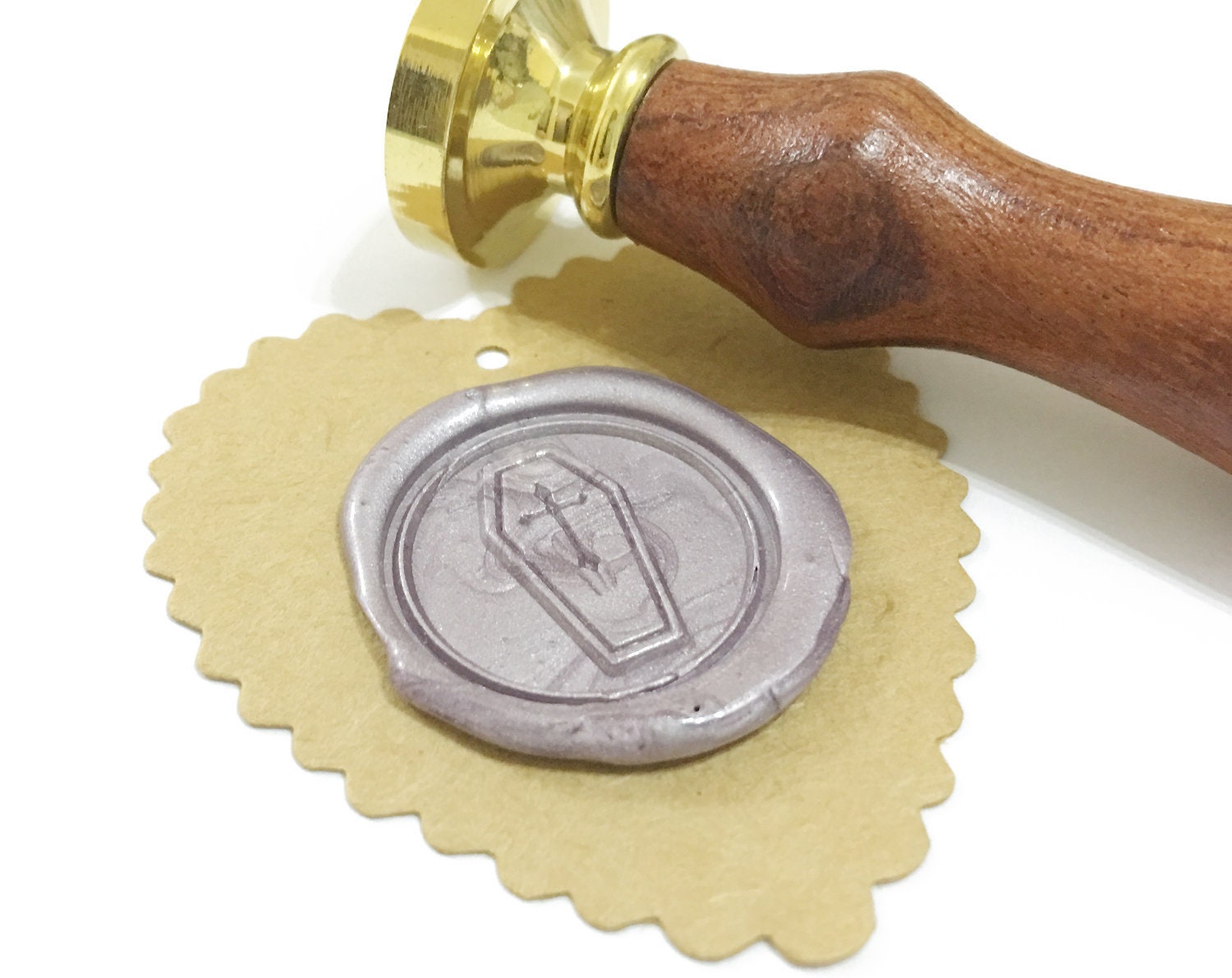 COFFIN Halloween Wax Seal Stamp / Wedding Invite / Birthday Party ...