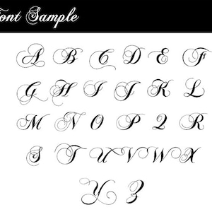 ROSE FLOWER Modern Calligraphy Custom Initial Letter Wax Seal Stamp ...