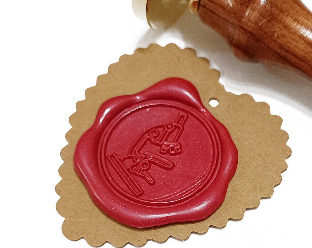 MICROSCOPE Wax Seal Stamp / Science Lover / Science Lab / Birthday ...