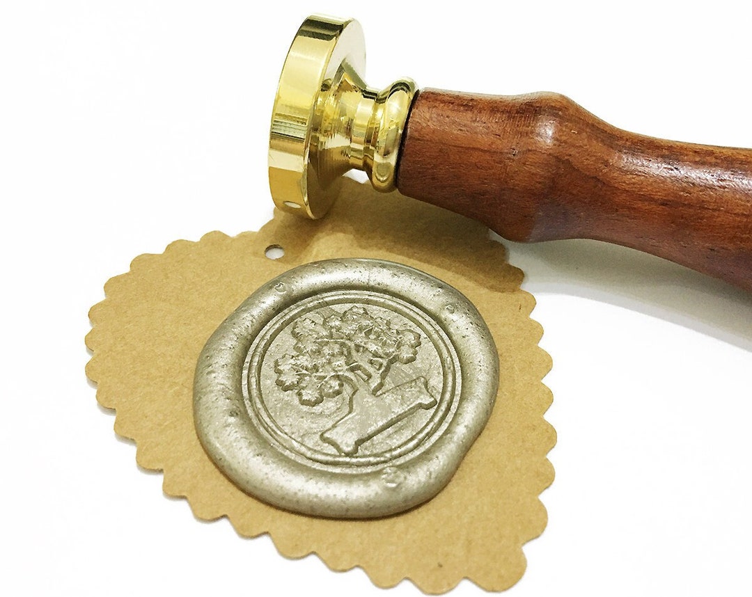 Mini Tree Plant Wax Seal Stamp: Wedding Invitation Envelope Seal - Etsy