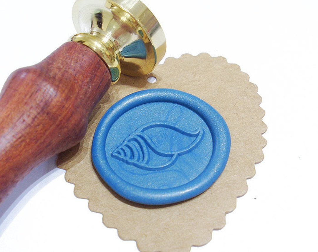 Seashell Conch Wax Seal Stamp: Wedding Invitation, Gift Box Set - Etsy