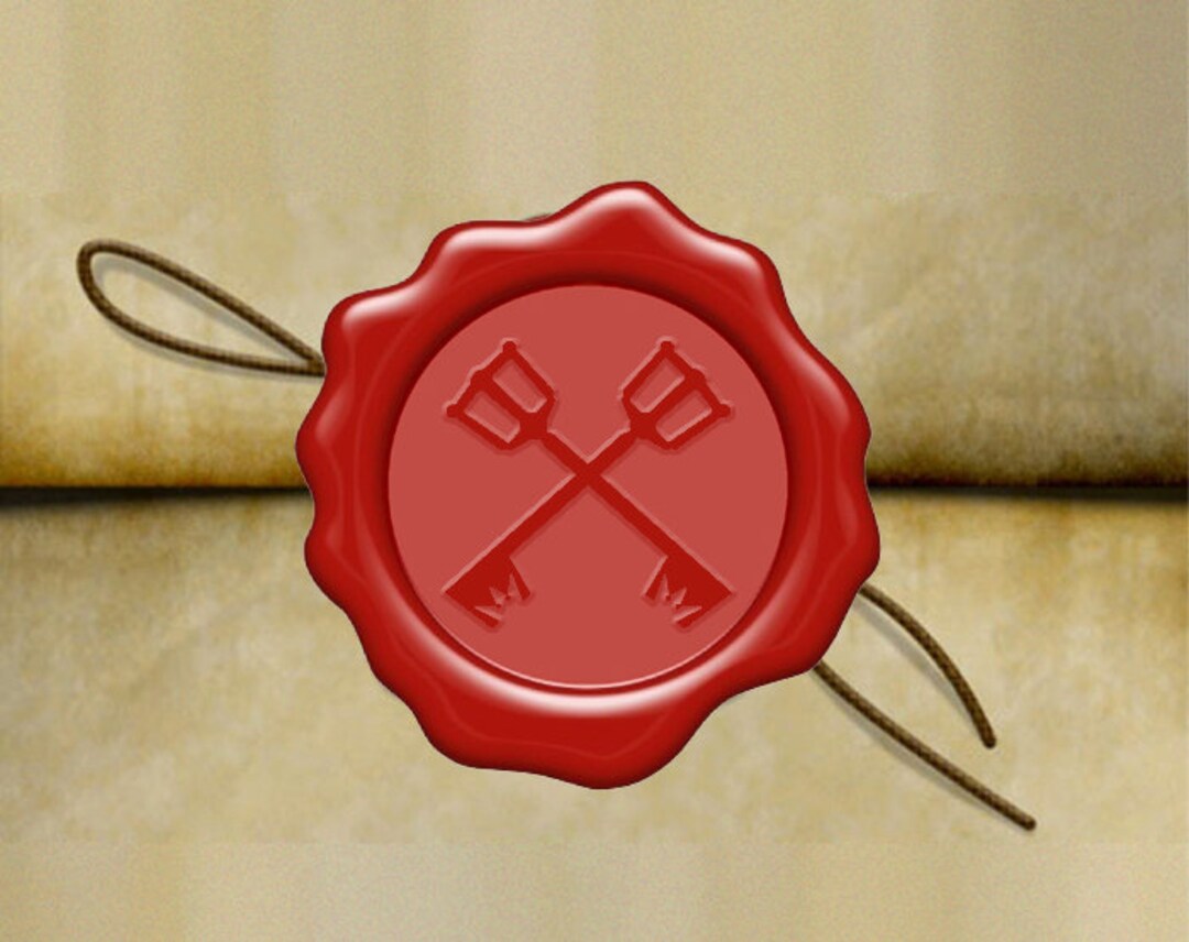 KEYBLADES Crossed Keys Cross Key Wax Seal Stamp / Housewarming Party ...