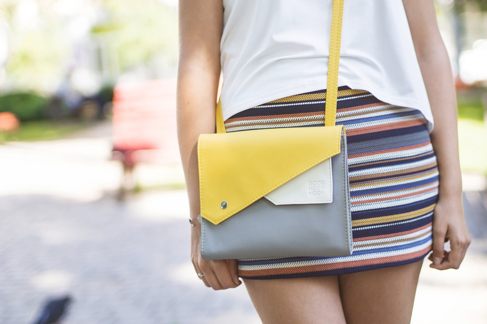 Small Crossbody Bag Vegan Leather Bag Yellow Crossbody Purse - Etsy