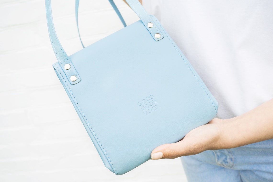 Small Crossbody Purse Light Blue Crossbody Bag Small Purse | Etsy