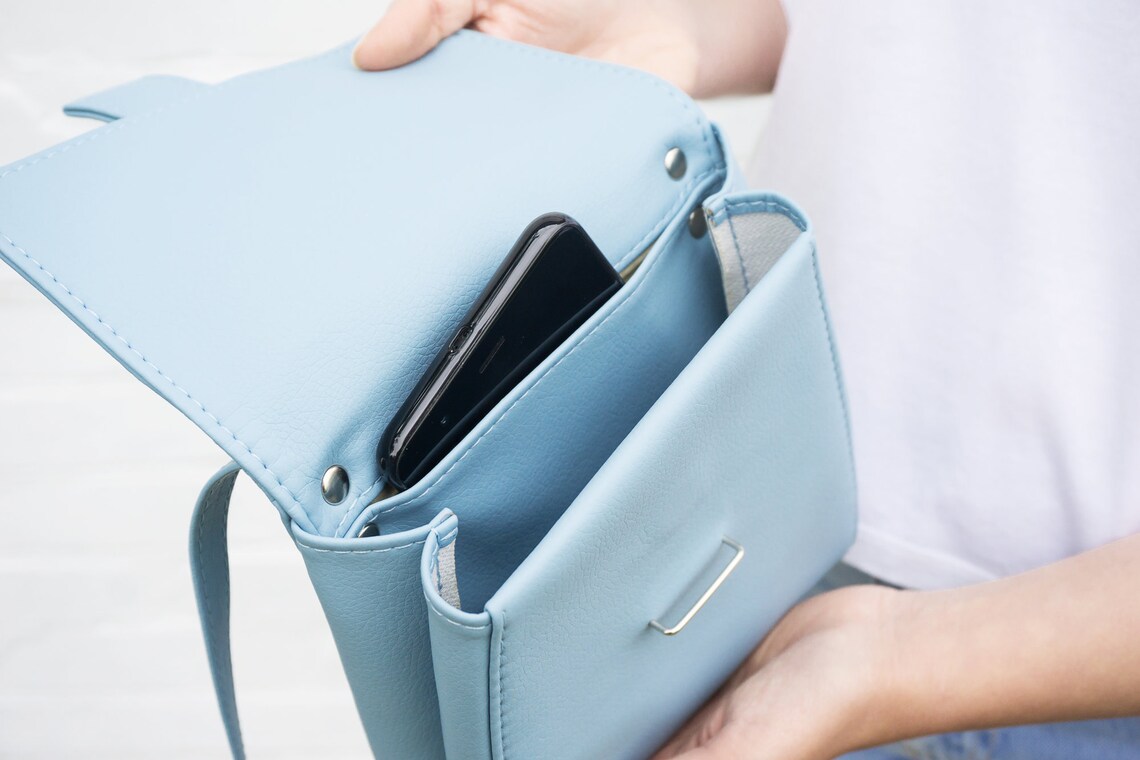 Small Crossbody Purse Light Blue Crossbody Bag Small Purse | Etsy