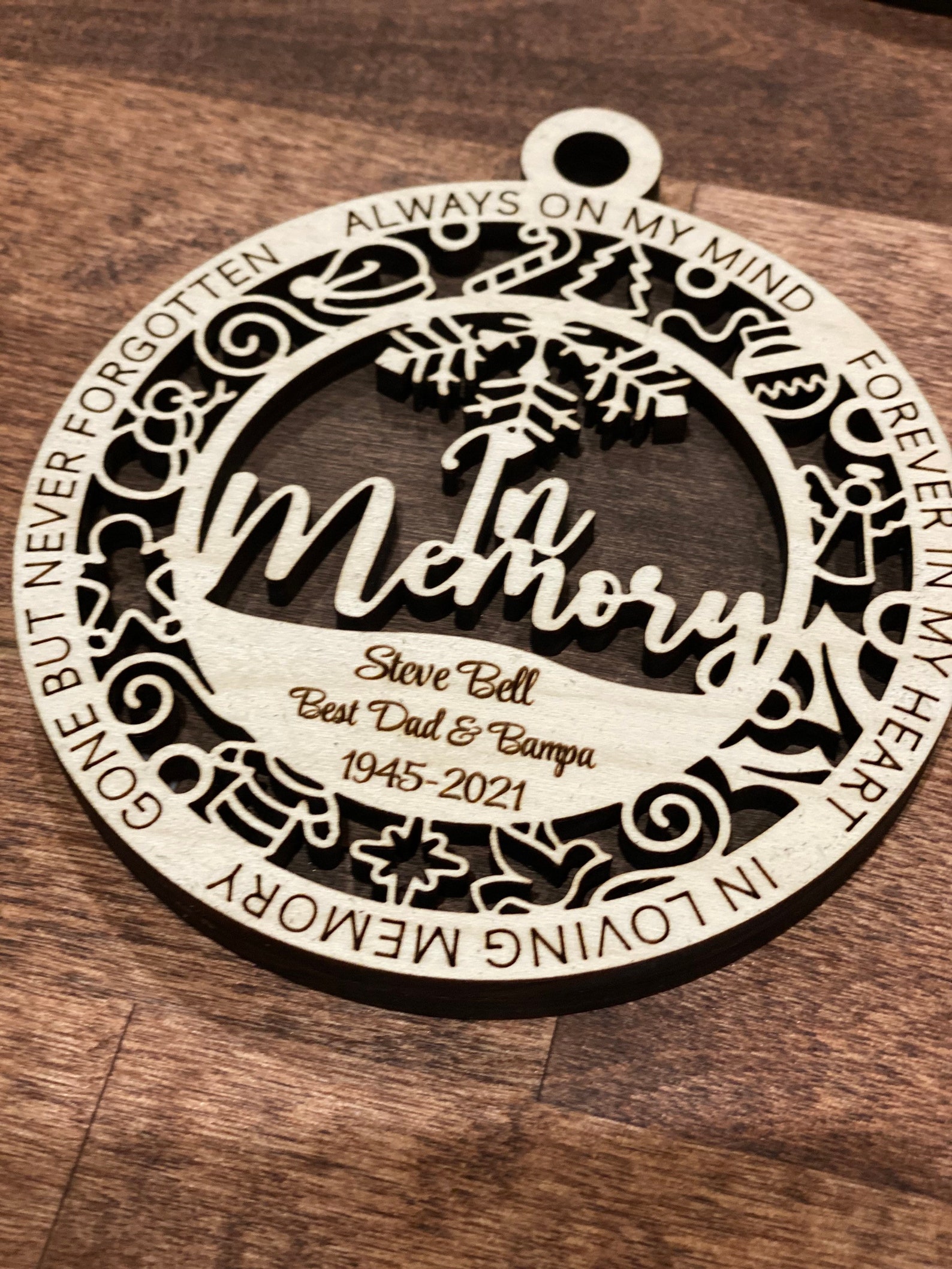 Ornament Memorial in Memory Loved One Friend Personalized - Etsy