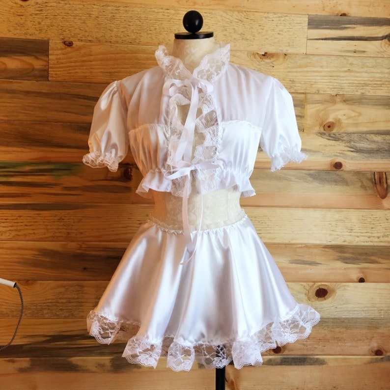 Antoinette Playset Lingerie Victorian Ruffled Bed Jacket - Etsy