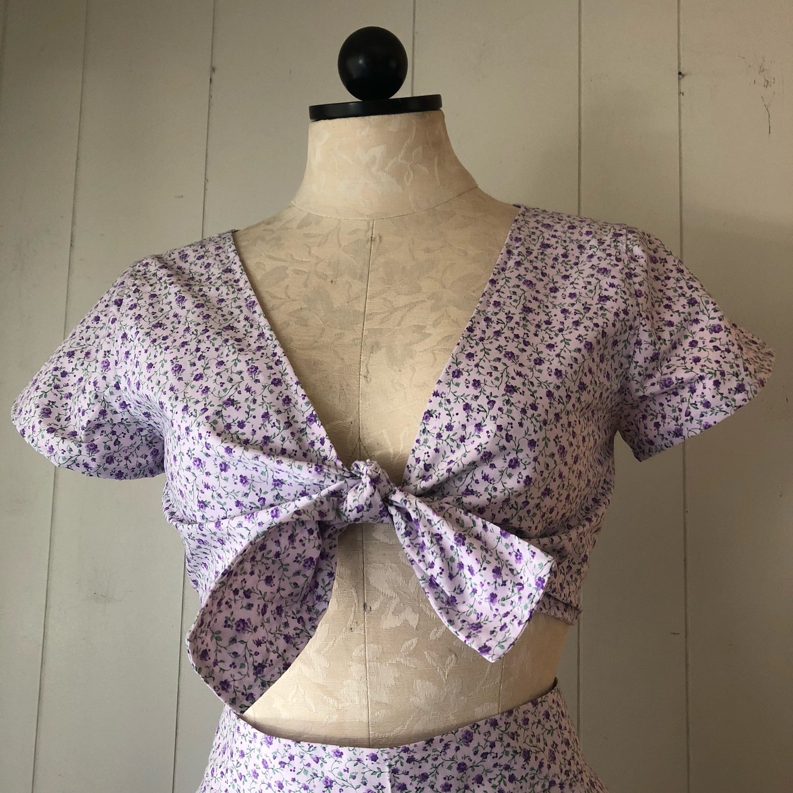 Lola Set Crop Top and High Waisted Short Set - Etsy