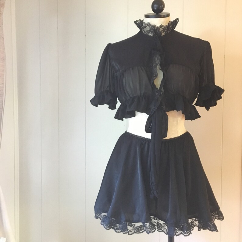 Antoinette Playset Lingerie Victorian Ruffled Bed Jacket | Etsy