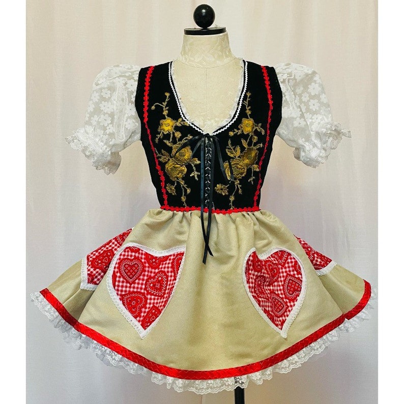 The Sophia Dress- German Barmaid Style Dress - Etsy