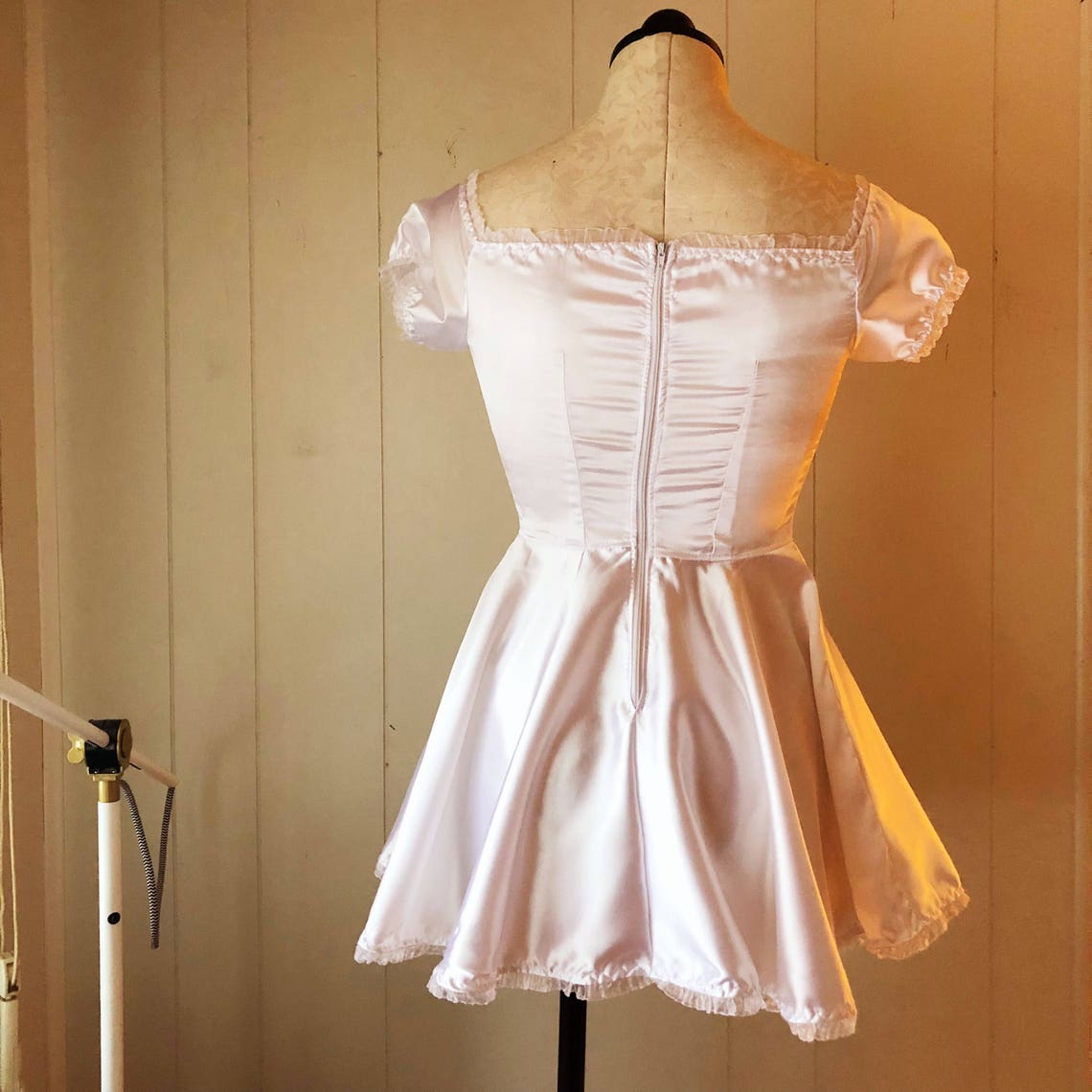Tori Barmaid Satin Dress - Etsy