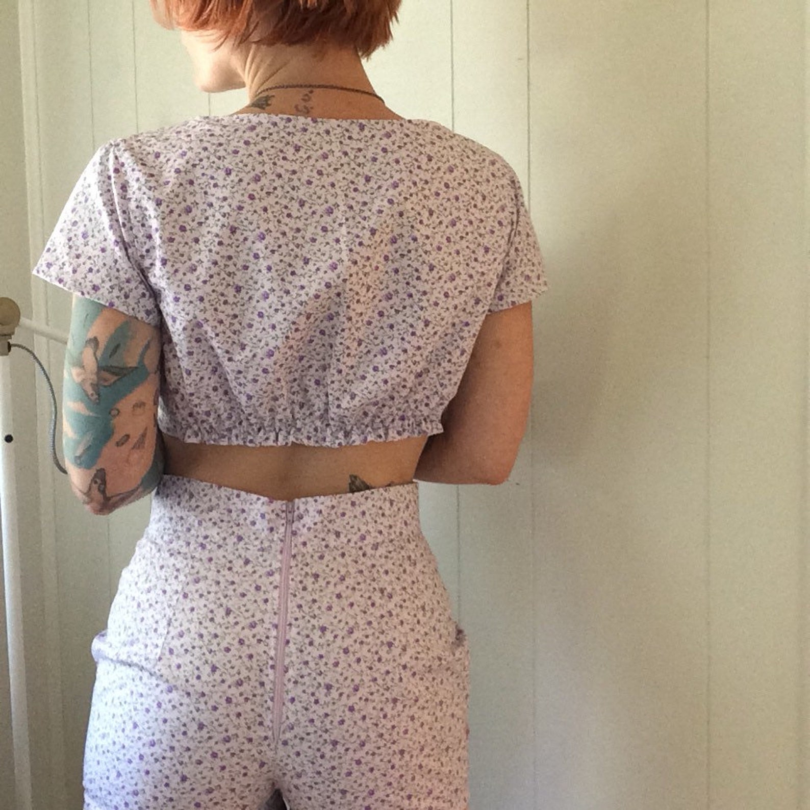 Lola Set Crop Top and High Waisted Short Set - Etsy