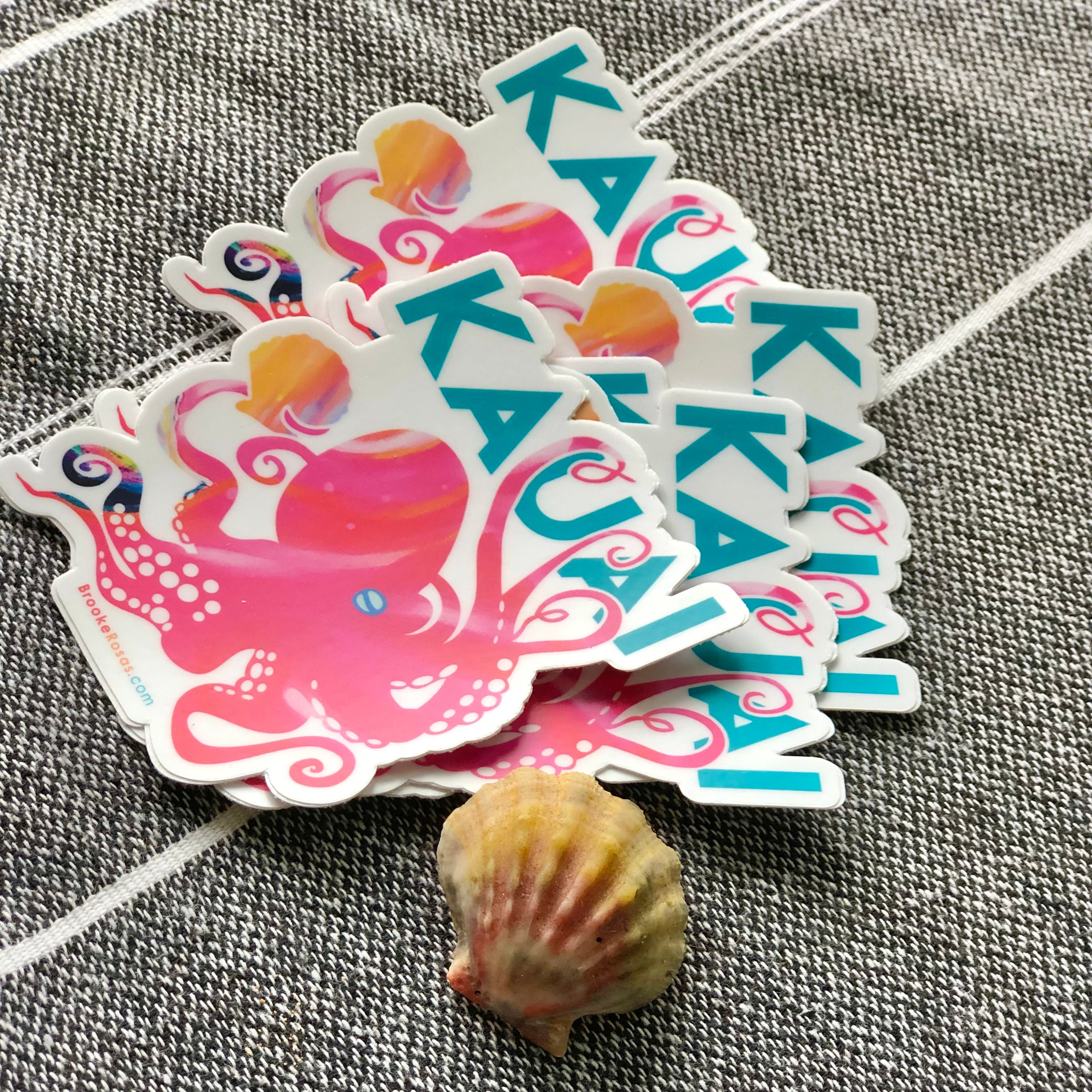 Octopus Kauai Sticker Tako Kauai Souvenir He'e Hawaii - Etsy