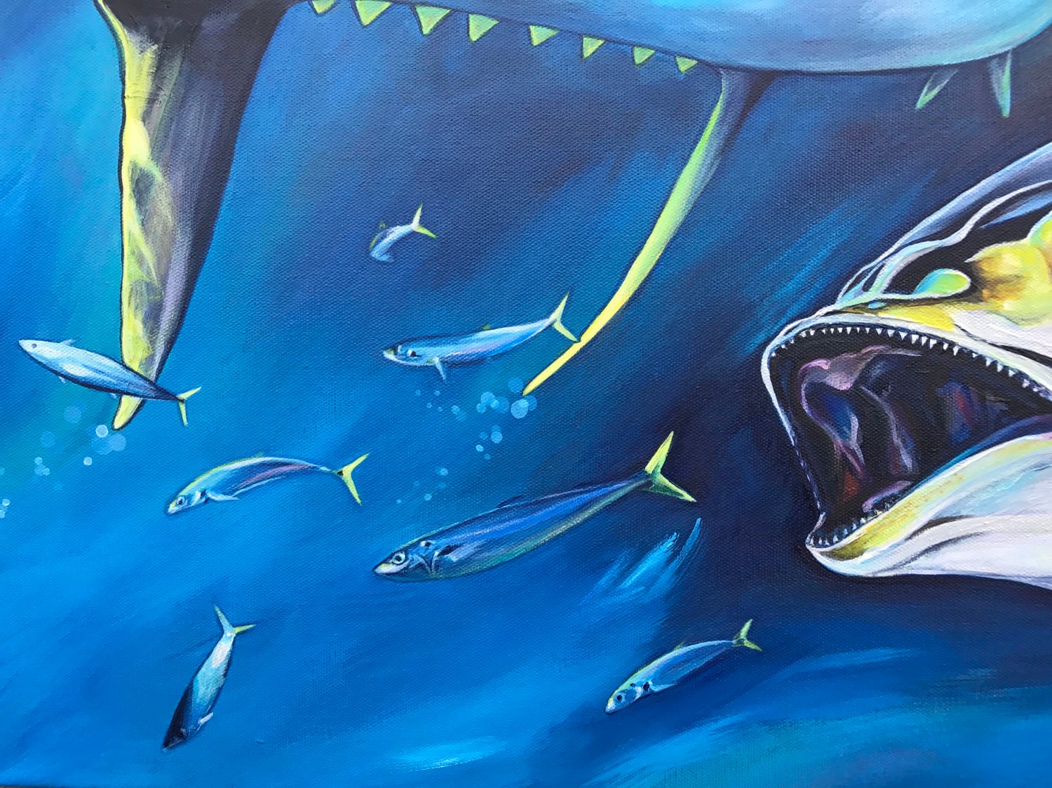 Ahi Tuna Print ahi Fever Yellowfin Art Sport - Etsy
