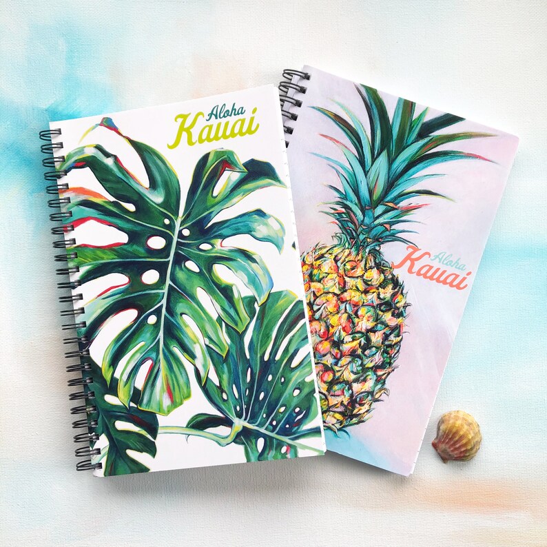 Aloha Kauai Notebook Hawaii Theme Lined Journal Notepad - Etsy