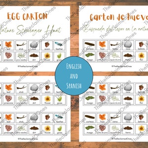 Egg Carton Nature Scavenger Hunt Printable Fall Scavenger Hunt ...