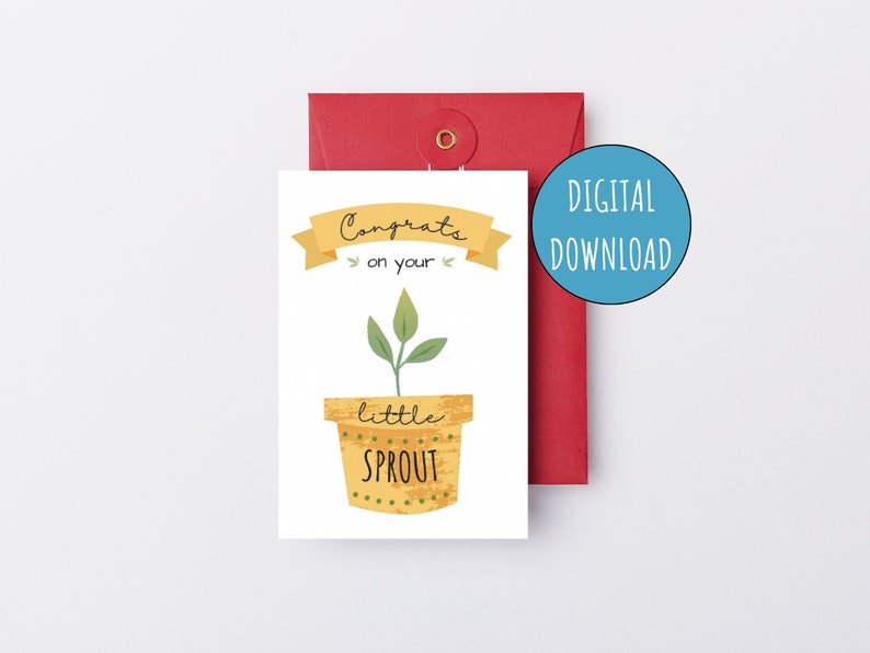 Printable Baby Shower Card Gender Neutral Congrats on Your Little ...
