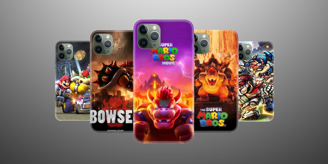 Bowser Phone Case, Super Mario Yoshi Cover for iPhone 15, 14, 13 Pro ...