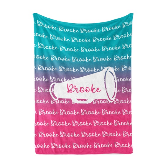 Personalized Cheerleader Blanket Cheer Team Gift | Etsy