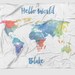 Hello World Map Baby Blanket - Etsy