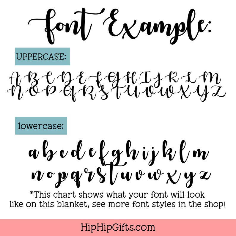 Personalized Baby Blanket With Large Name Cursive Baby - Etsy