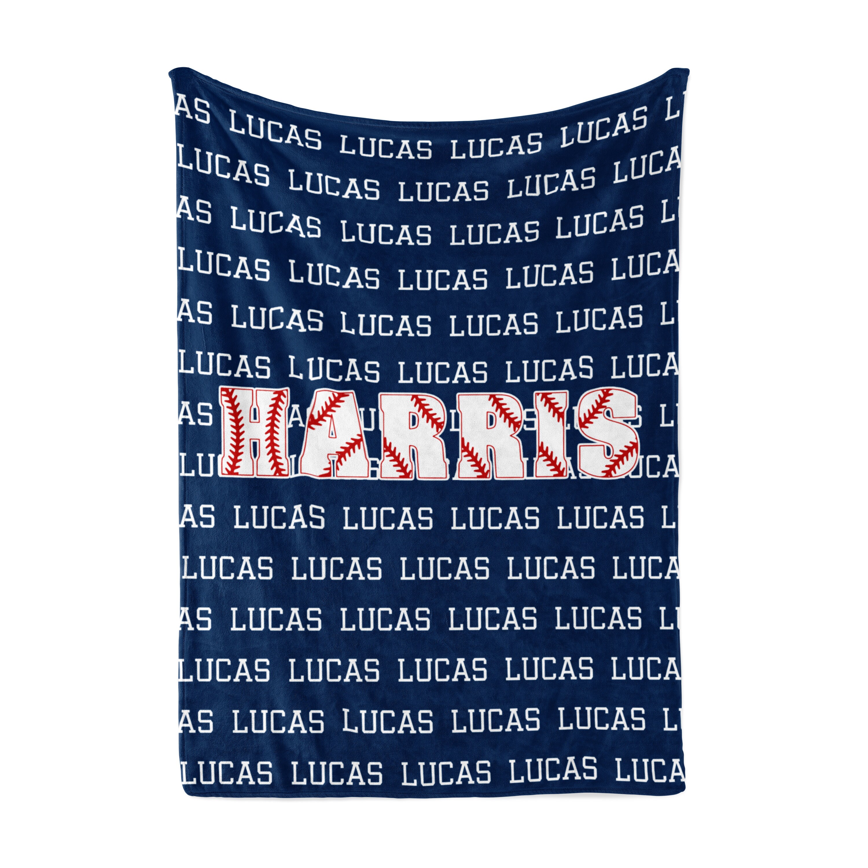 Personalized Baseball Blanket With Name Sports Gift Sports | Etsy