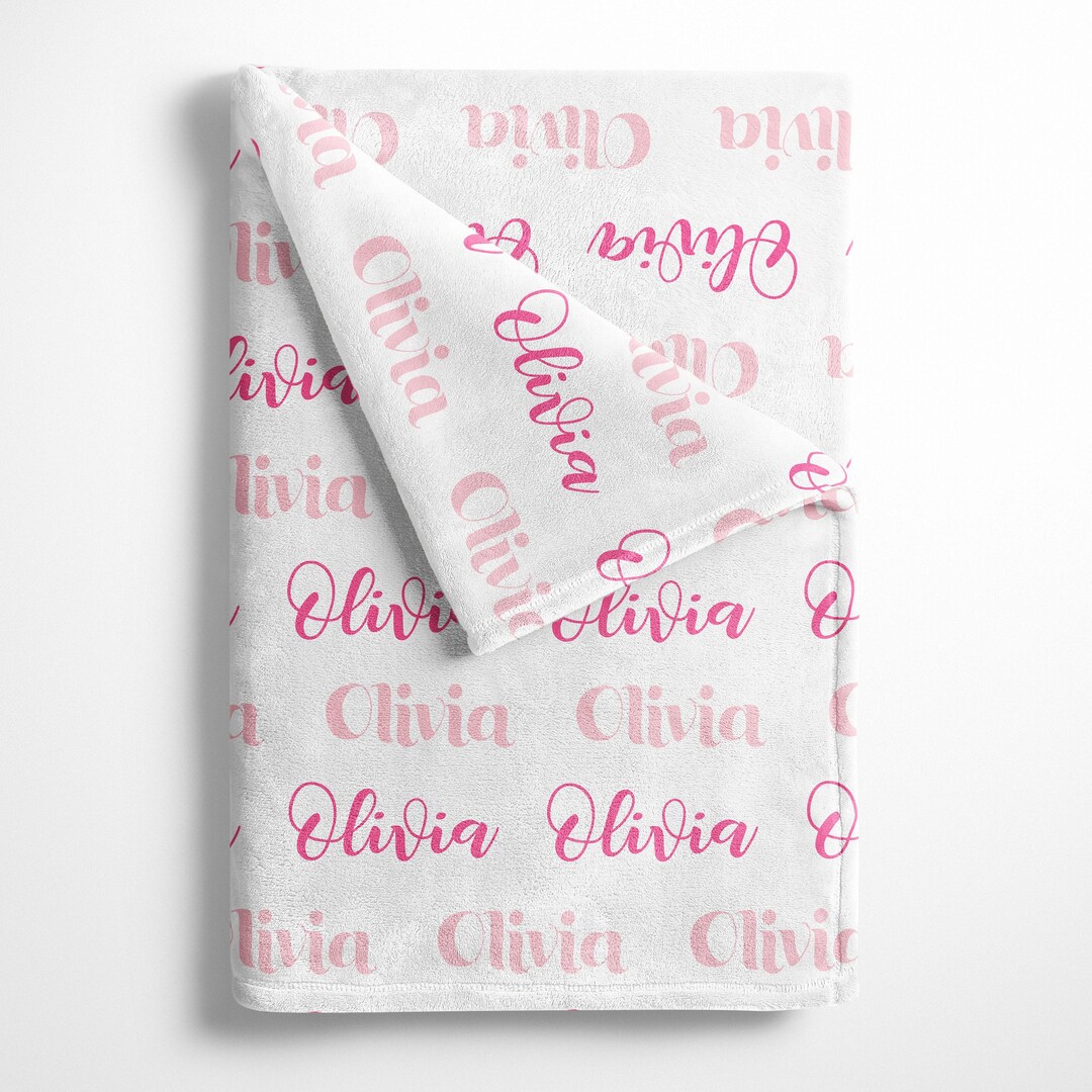 Personalized Blanket Name Girl Blanket Personalized Baby Blanket ...