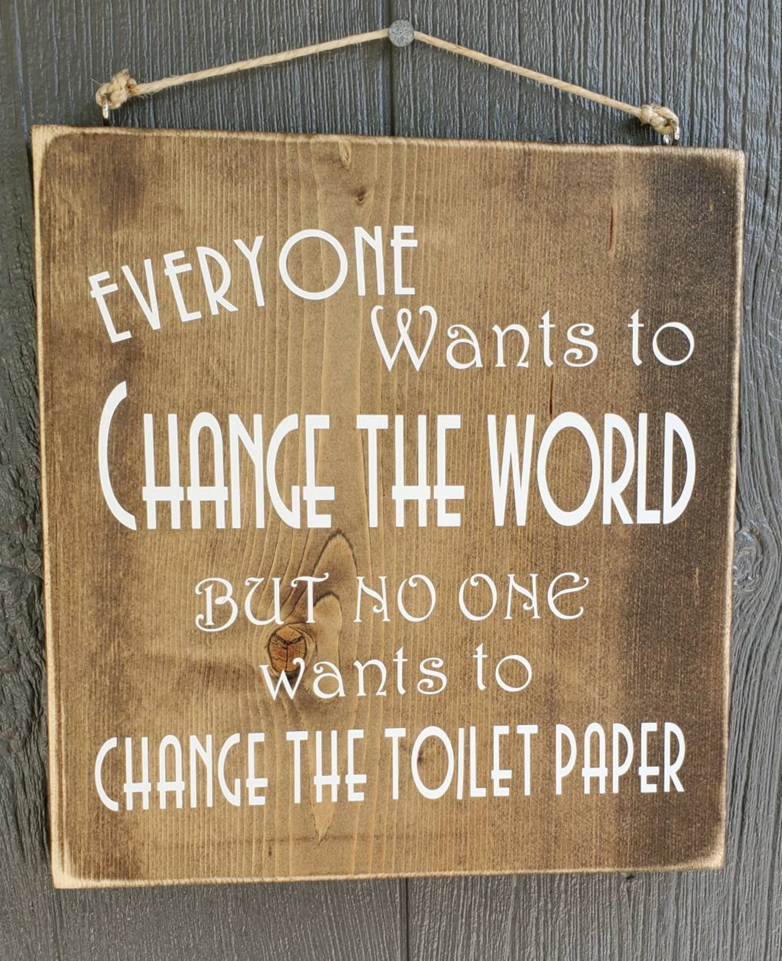 Everyone wants to change the world but no one wants to change | Etsy