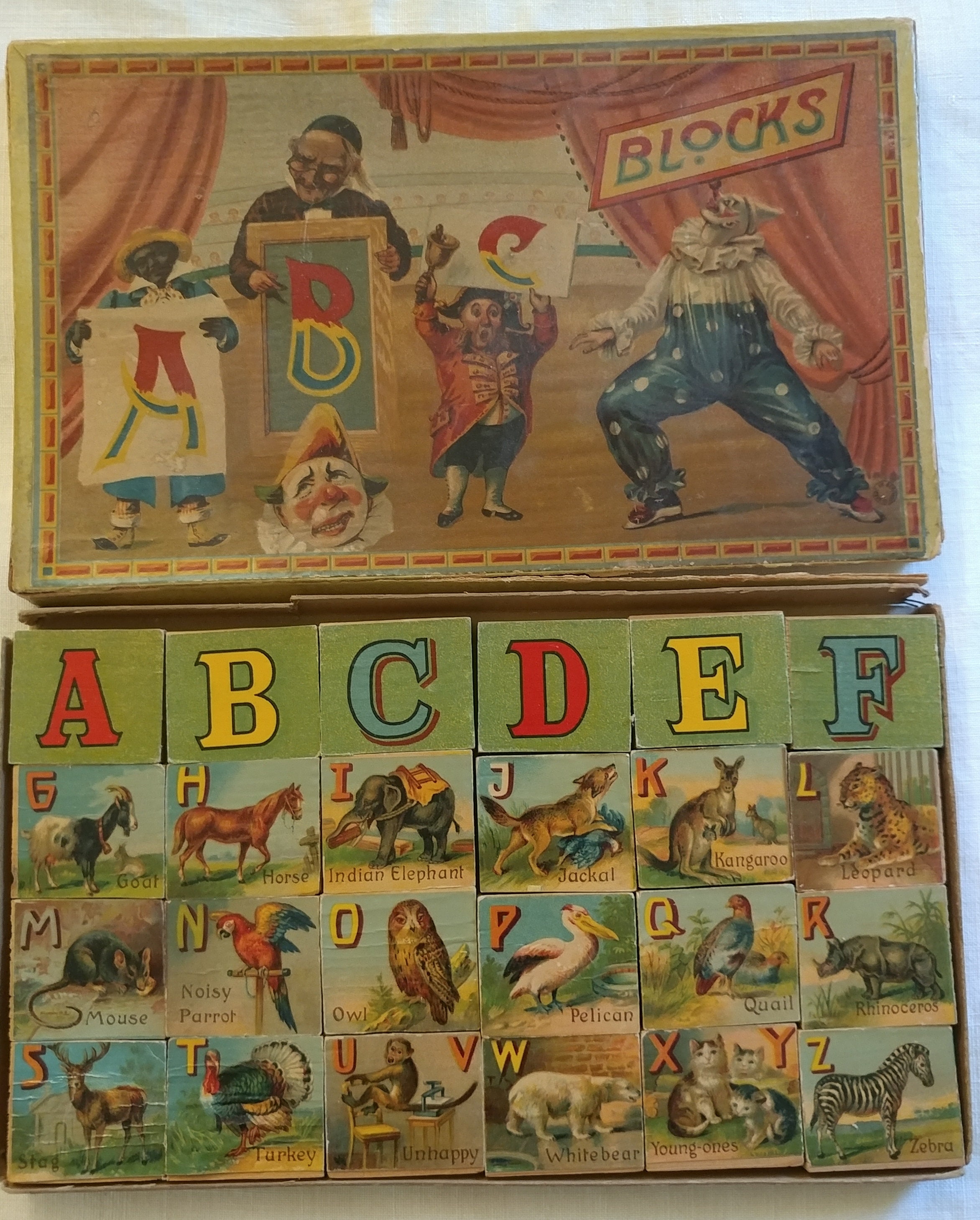 1890 Alphabet Blocks Two Sides - Etsy