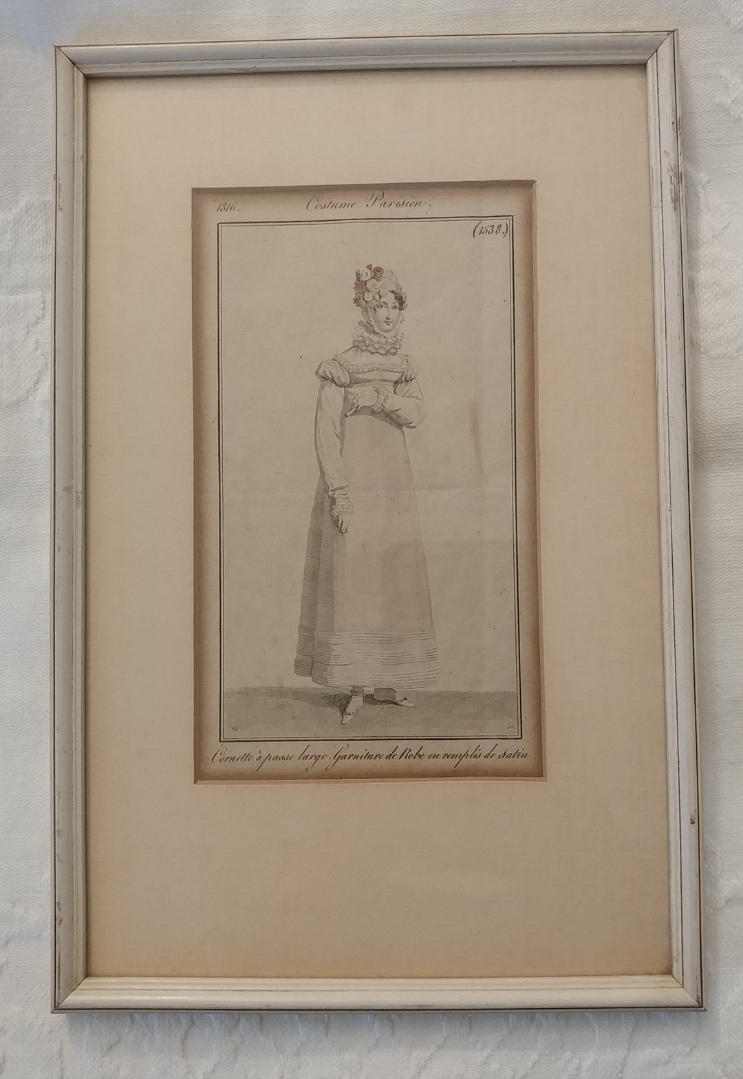 1816 Framed French Fashion Drawing Number 1538 - Etsy