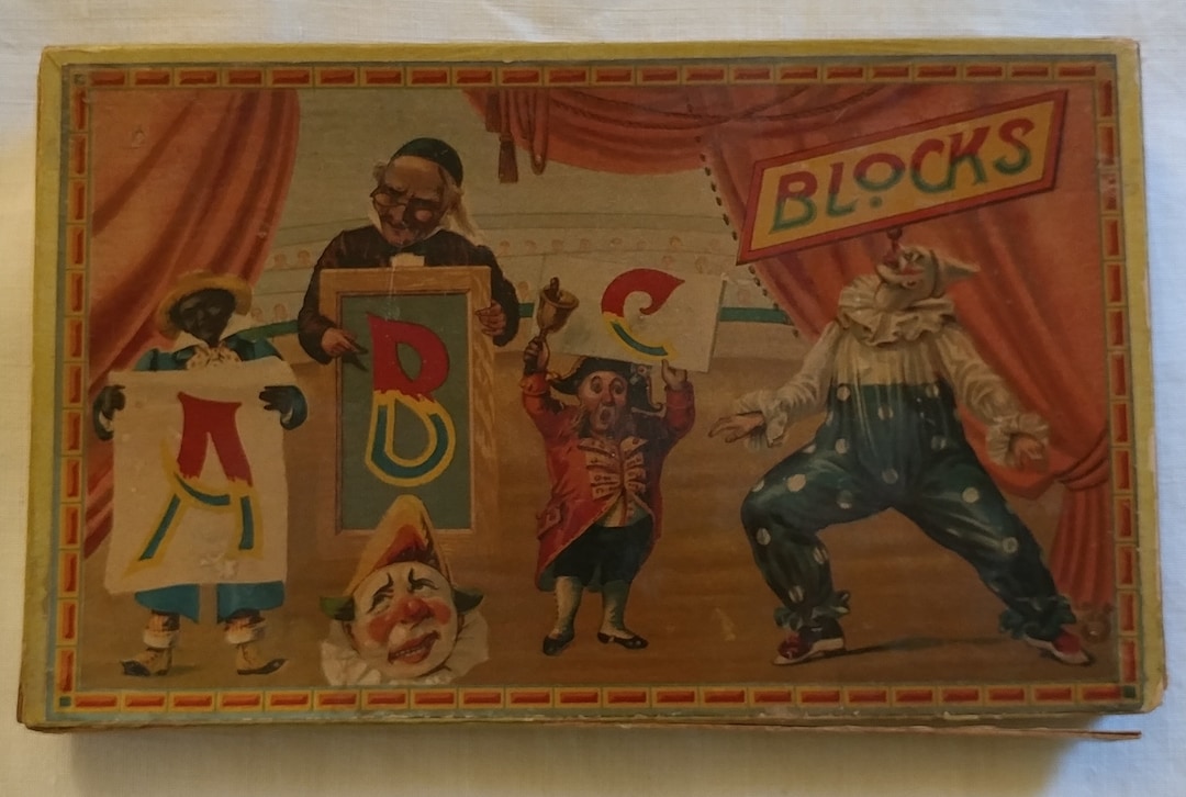 1890 Alphabet Blocks Two Sides - Etsy