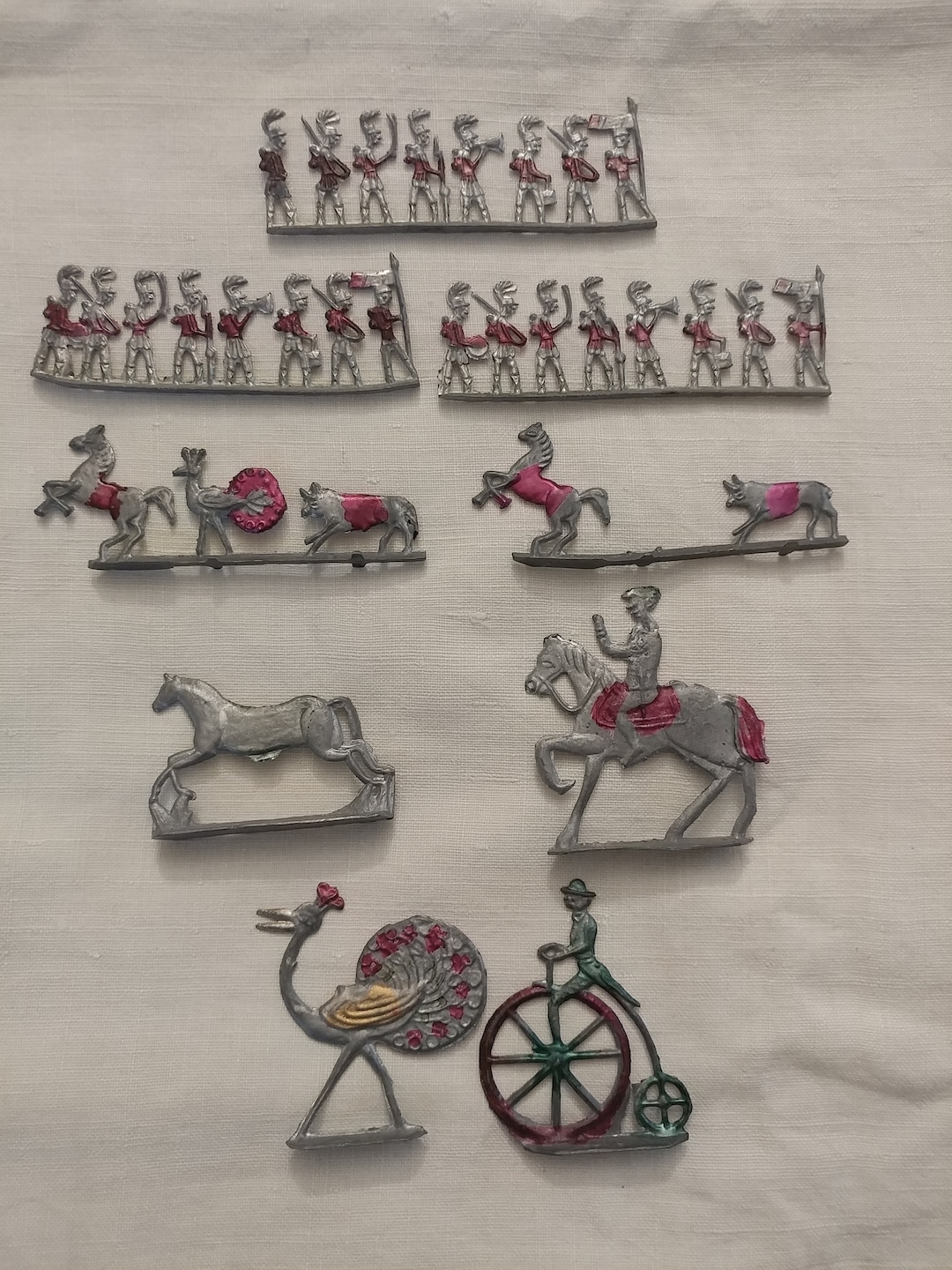 Vintage Collection of Lead Stamped French Parade Soldiers (24) and ...