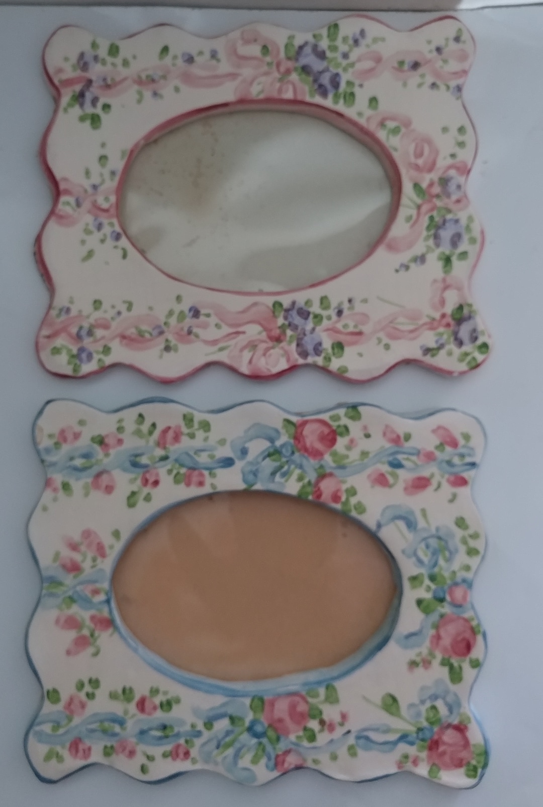 Charming Pair Hand Painted Frames - Etsy