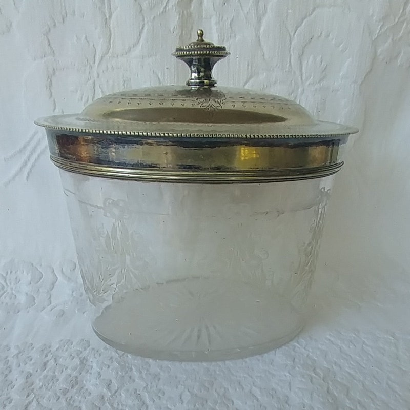 Glass Biscuit Jar - Etsy