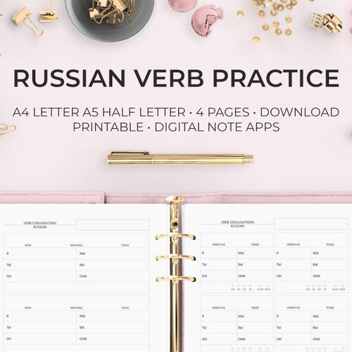 Serbian Verb Conjugation Practice Worksheet Language Learning - Etsy