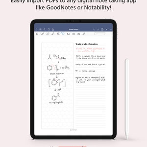 Organic Chemistry Note Sheet Printable Pack – Student Mechanism Hexagon ...