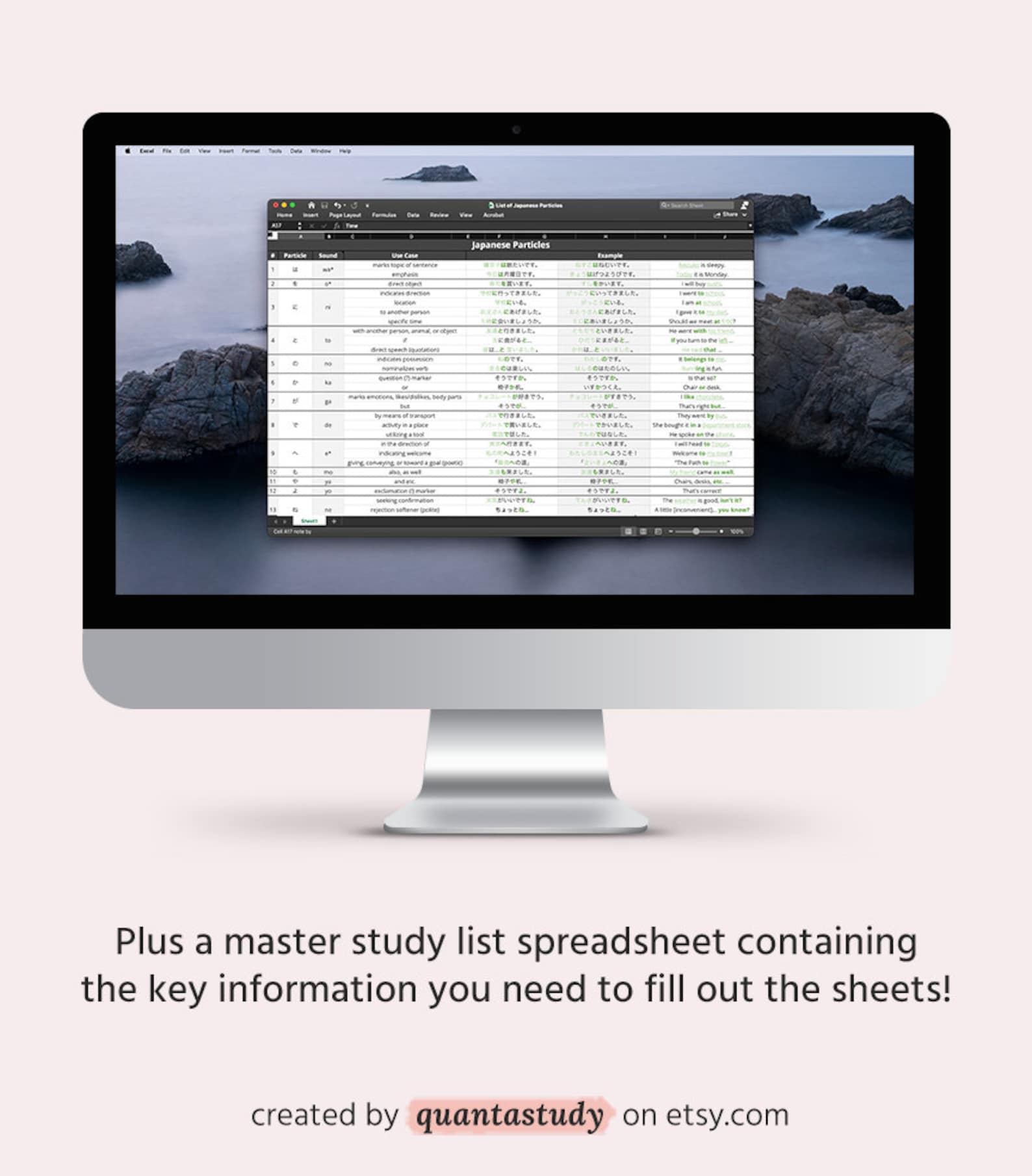 Japanese Particle Workbook JLPT Grammar Vocabulary Worksheets Sheets ...