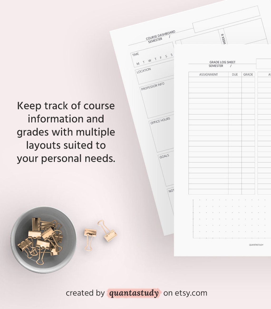 Student Planning Printable Bundle Productivity Worksheet | Etsy