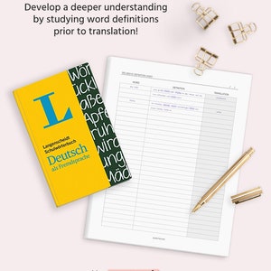 Vocab Practice Pack Printable Language Learning Sheets Worksheets ...