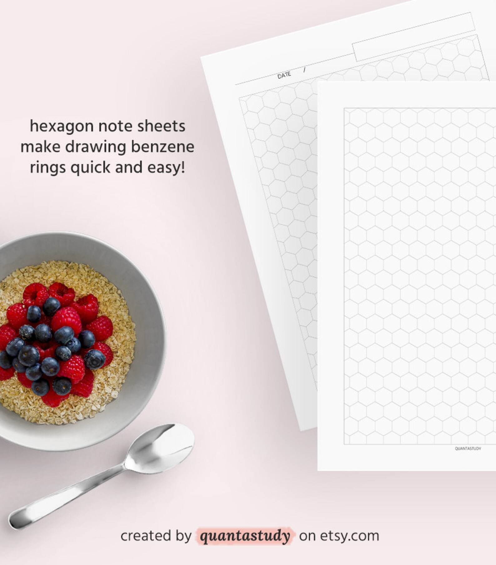 Organic Chemistry Note Sheet Printable Pack – Student Mechanism Hexagon ...