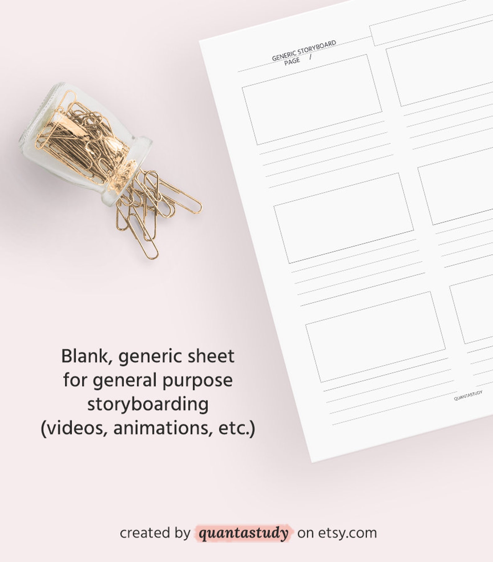 Youtube Video Storyboarding Worksheet Social Media Influencer - Etsy