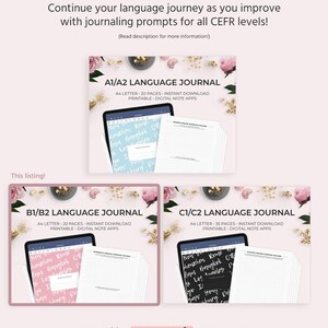 B1/B2 Intermediate Language Journal Prompts - Etsy