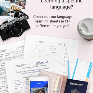 Verb Conjugation Sheet Foreign Language Learning Student Digital ...
