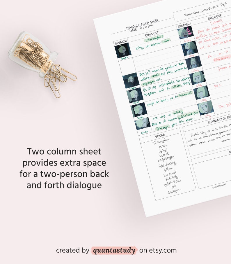 Dialogue Practice Pack Printable Language Learning Vocabulary - Etsy